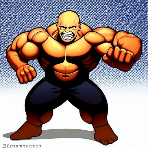 president Barack Obama as giga chad without a shirt... | OpenArt