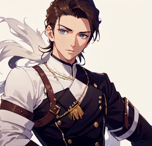 Harrison (male, brown slicked back hair) | OpenArt