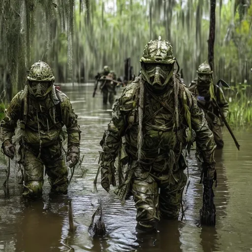 swamp warfare, battle, modern, future