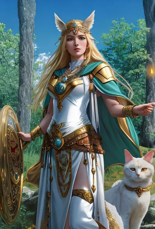 freyja goddess of love, fertility, magic and war, no... | OpenArt