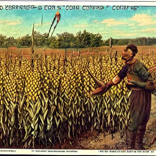 corn wars (colorized 1893) | OpenArt