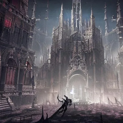 Sprawling bloodborne architecture