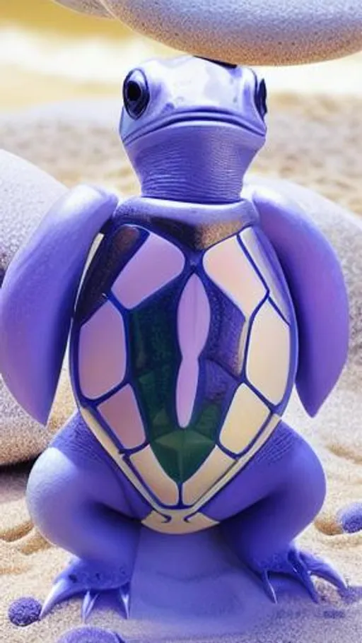 Breathtakingly beautiful image of baby turtles on a... | OpenArt