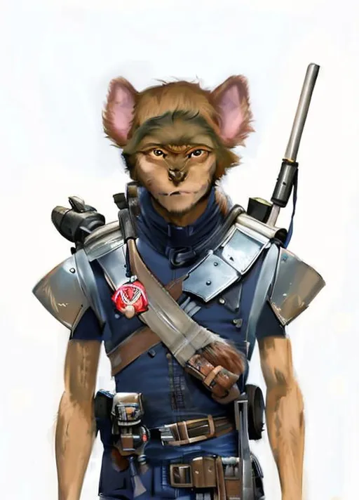 Mammalian monkey humanoid portrait Full-body detail... | OpenArt