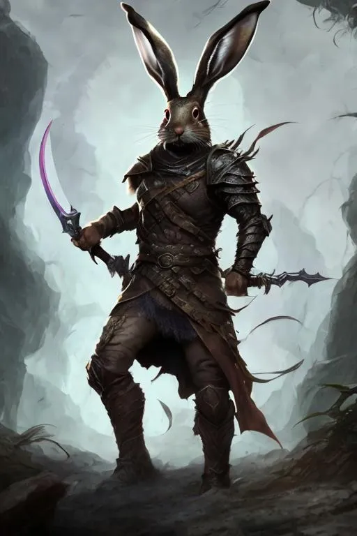 splash art of a proud werewolf warrior wearing metal... | OpenArt