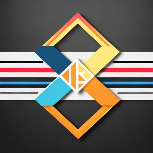 logo design, lines, bright colors, attractive