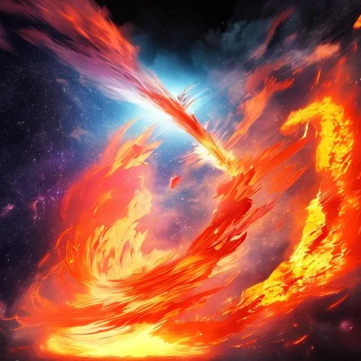 fire in space | OpenArt