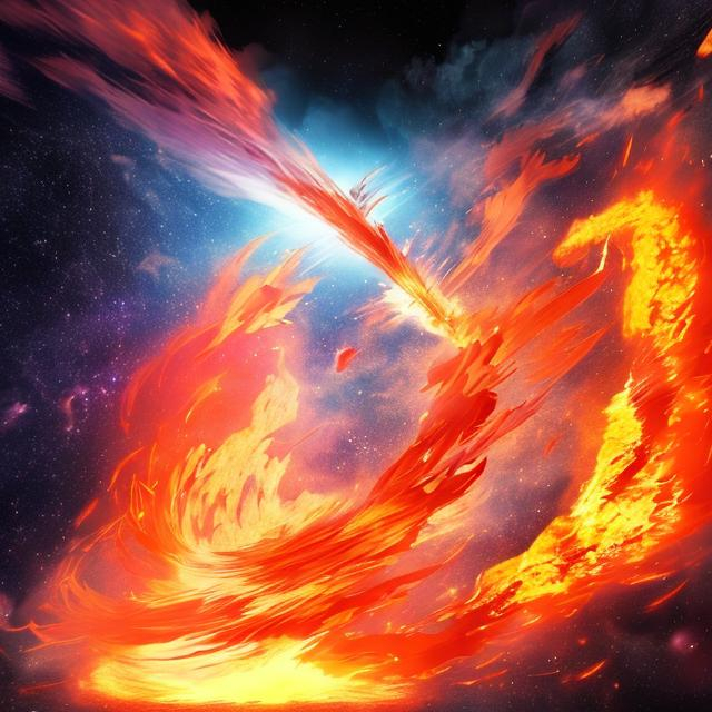 fire in space | OpenArt