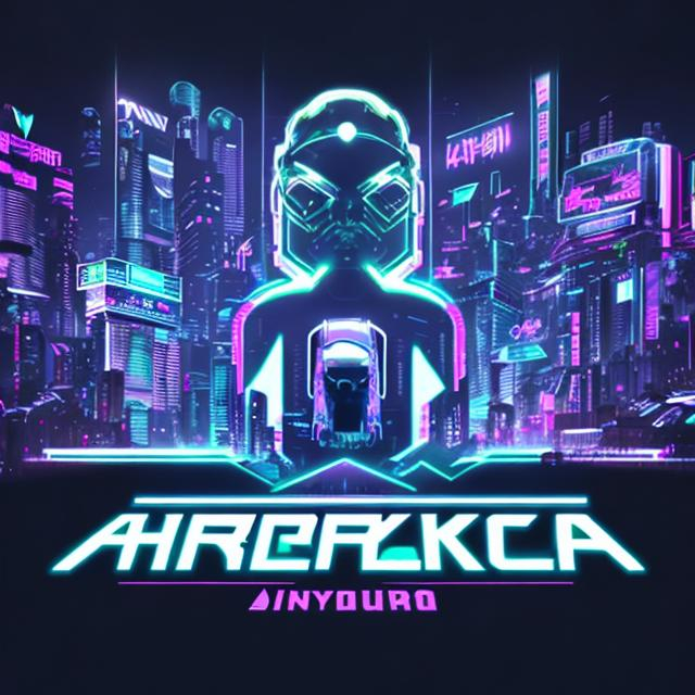 logo, cyberpunk design