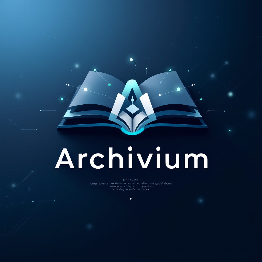 "Design a sleek and innovative logo for 'Archivium,'...