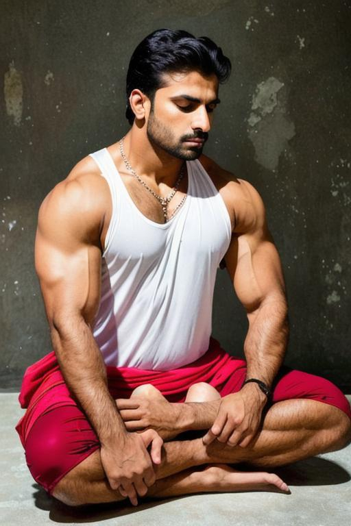 a scene of blissful, pakistani, hyperreal, lost in g...