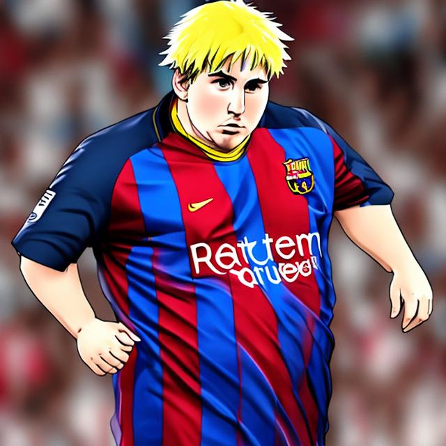 Fat old Messi anime | OpenArt