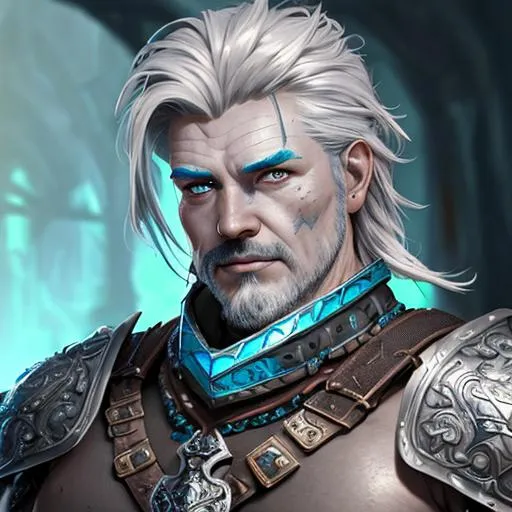 oil painting, fantasy, male, barbarian, perfect face... | OpenArt