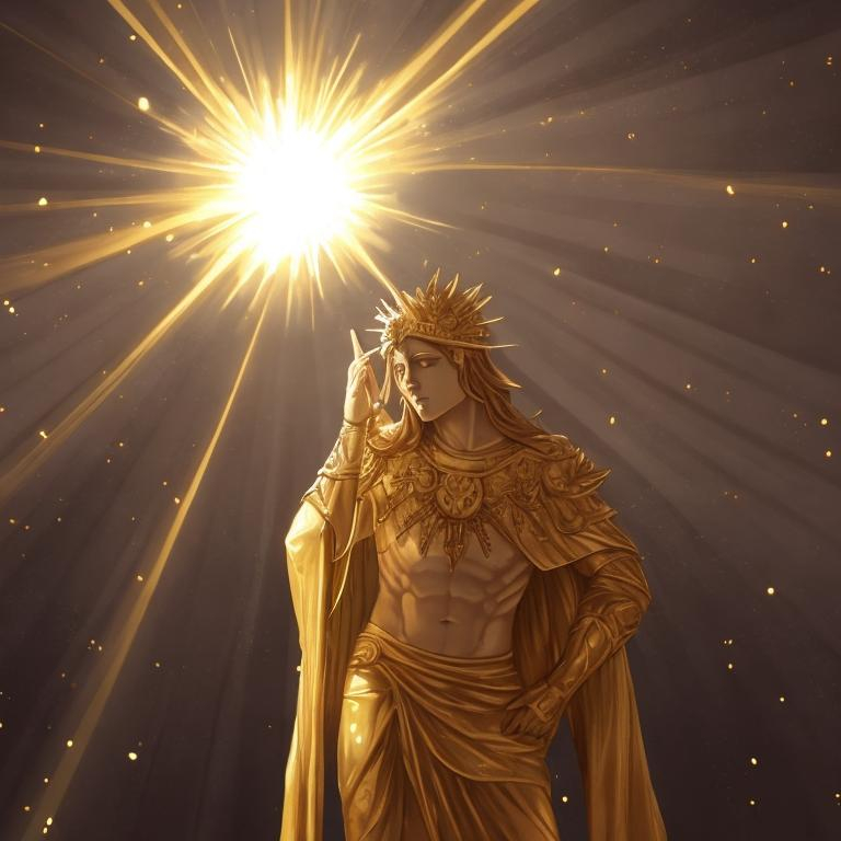 O ser alado desceu dos céus com um brilho ofuscante,... | OpenArt