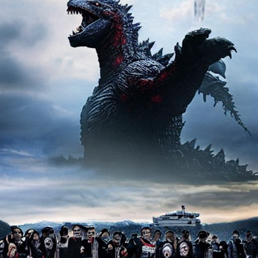 blood comes out of godzilla | OpenArt