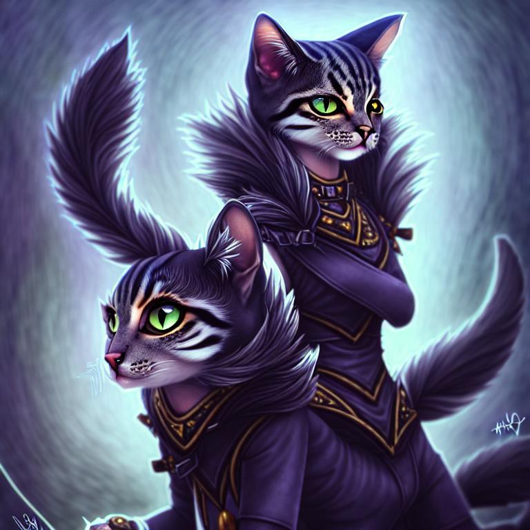 a furry cat fursona, on artstation, furry art, digit... | OpenArt