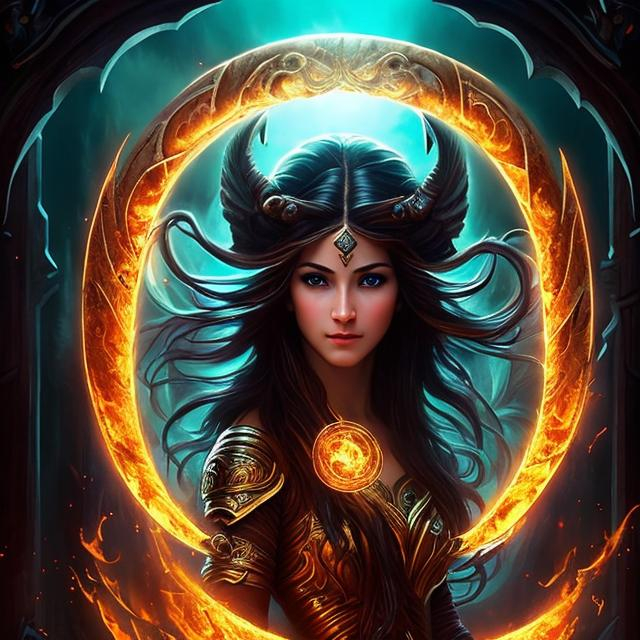 Fantasy, Epic, cinematic, 3D, HD, {female}fire Godde...