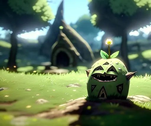 Korok forest from the Legend of Zelda background, Ma...