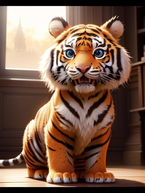 Disney Pixar, exquisite new character, cute tiger, h...