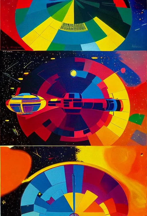Millennium Falcon in space, Georgia O'Keefe's study,... | OpenArt