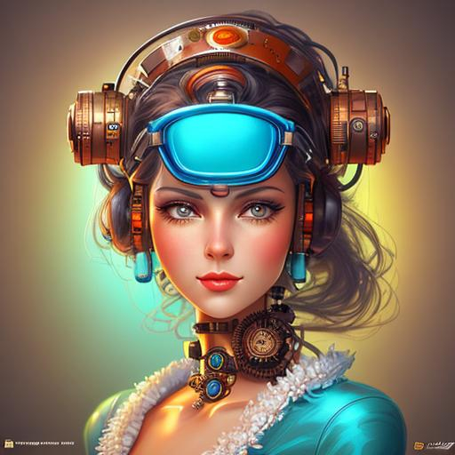 a digital painting of woman’s face, digital art, cut... | OpenArt