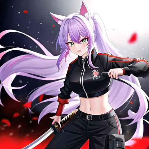 Haley as a demon (multi-color hair) (multi-color ey...