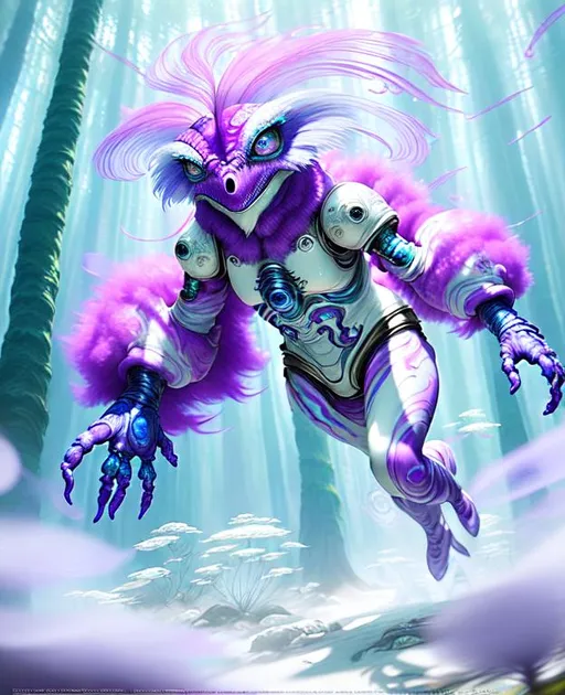 Acrobatic battle, monster vs Zulu warrior, grappling... | OpenArt