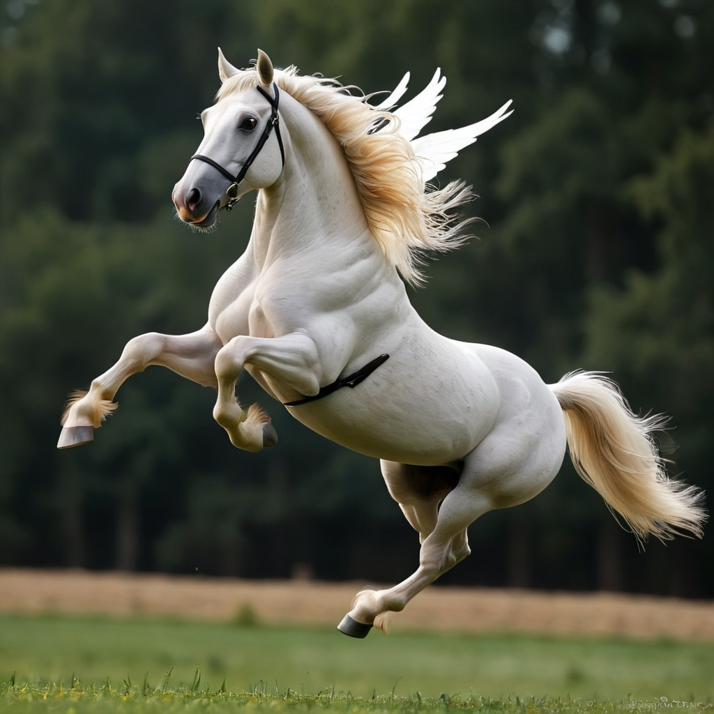 a flying horse