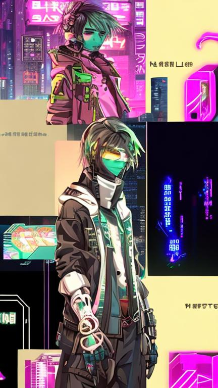 "Create a unique and original anime character with a...