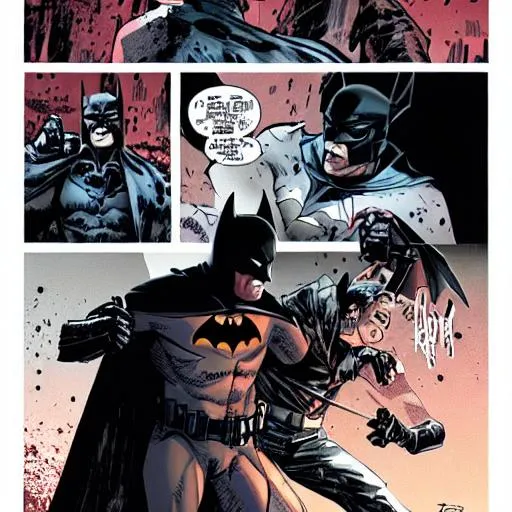 not depicting a figure/person; comic book page with... | OpenArt