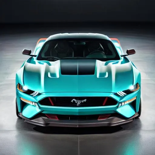 Perspective view, Soft Cyan with copper accents, fut...