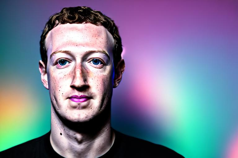 Pop art face of (Mark Zuckerberg) awkward bizarre an... | OpenArt