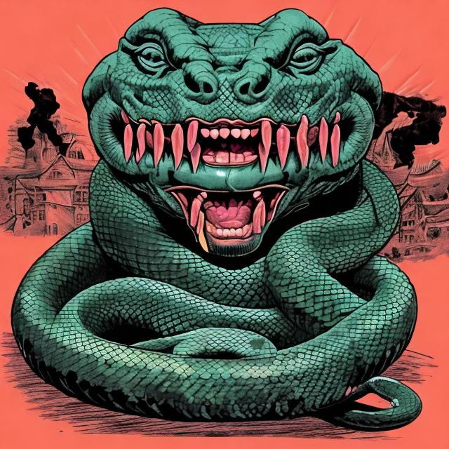 abuse evil moron pig liar dirty poison snake serpent... | OpenArt