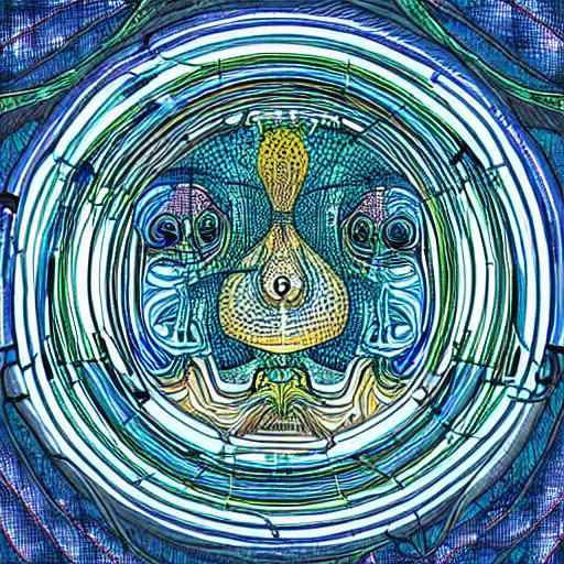 DMT Neurosience tunnel drawing | OpenArt