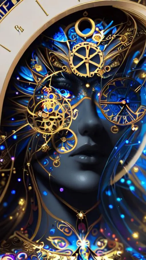 the time goddess. She controls the time. stunning fa... | OpenArt