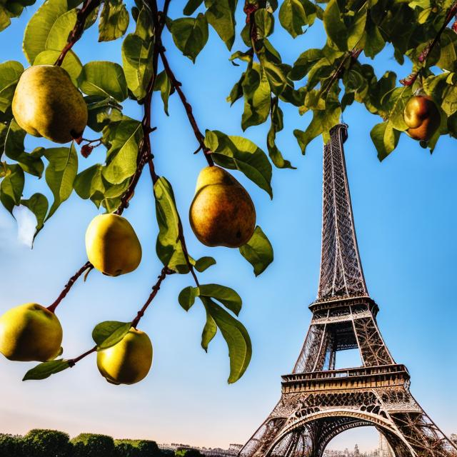 Pears on the Eiffel Tower