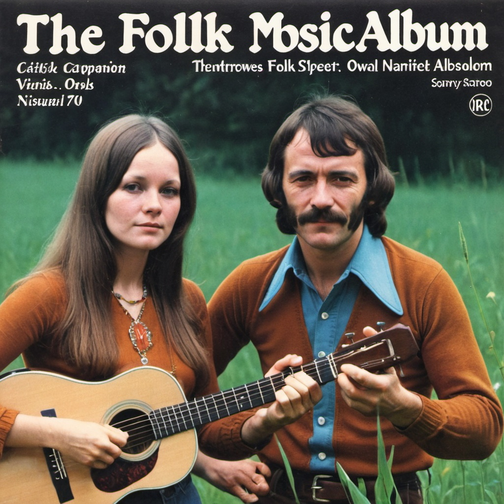 1970s Folk Music Album Cover 