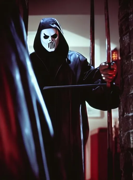 Ghostface from Scream in Saints Row, guns, cartoony,... | OpenArt