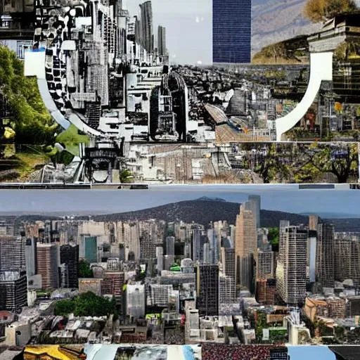 make a kind of visual collage by combining two diffe... | OpenArt