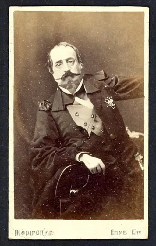 napoleon III Emperor with mustache and goatee ultr... | OpenArt