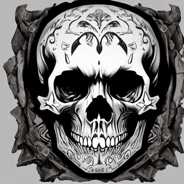 Detailed skull image for YouTube avatar | OpenArt