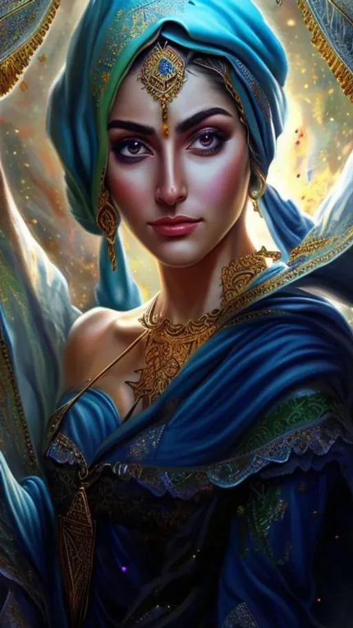 High-resolution hyper realistic painting of {iranian... | OpenArt