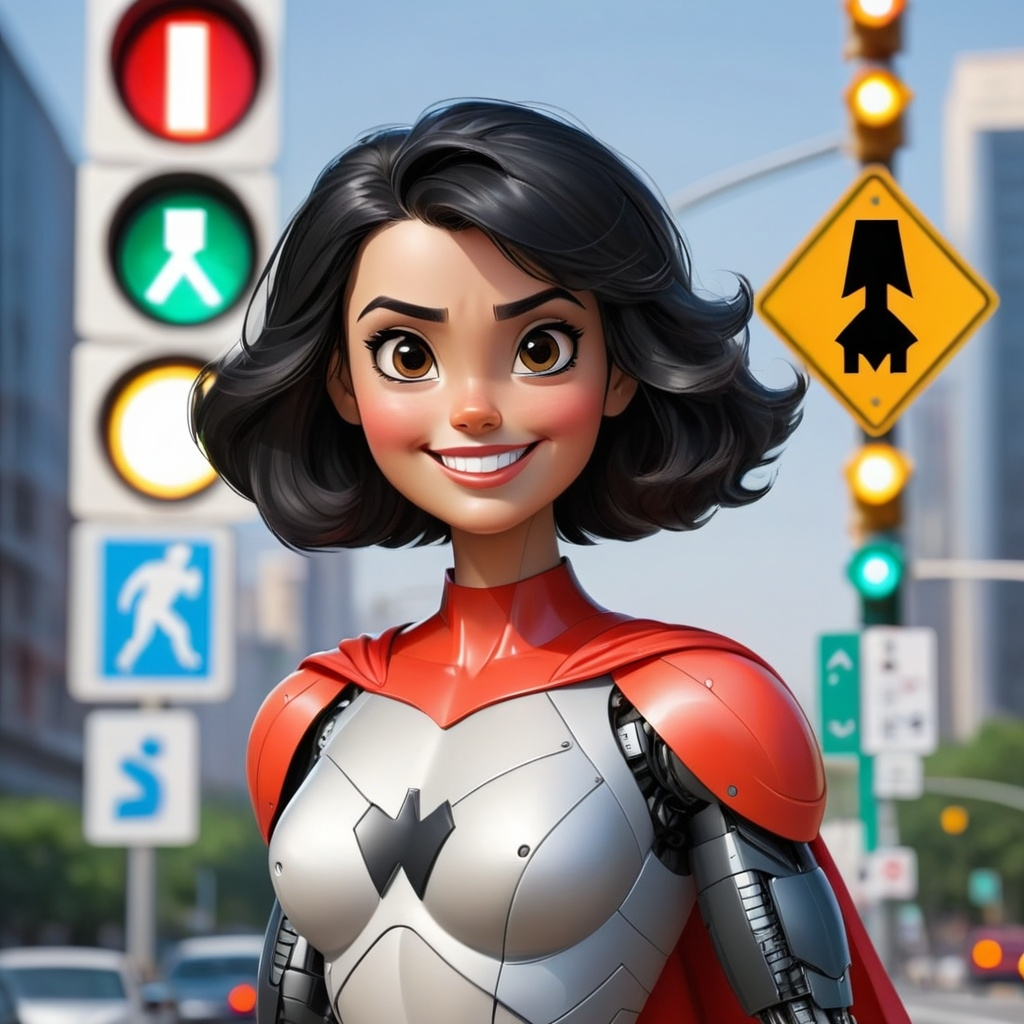 Female Superhero who solves artificial intelligence...