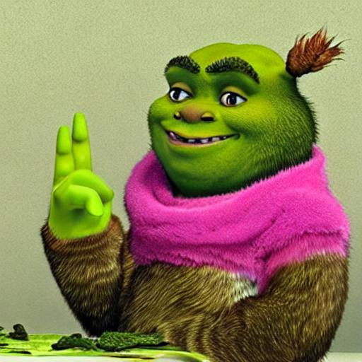 Shrekshuka's cat shrek kitty | OpenArt