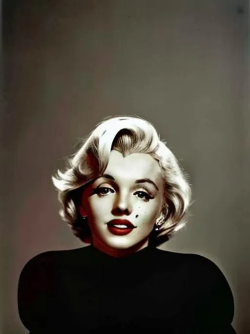 Marilyn Monroe sitting in a 1957 Chevrolet bel air | OpenArt