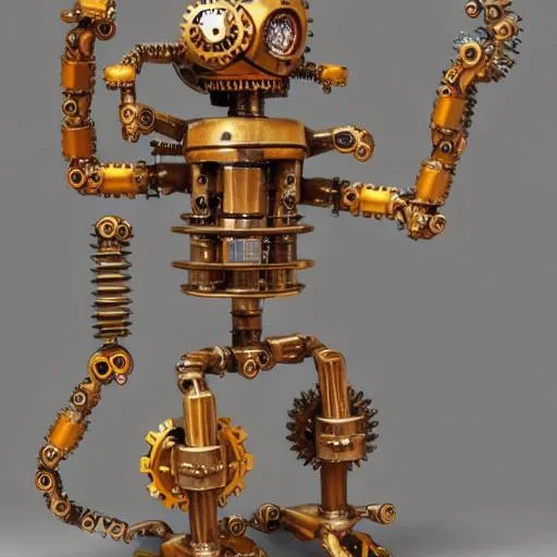 a robot made out of clockworks | OpenArt