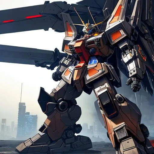 Gundam, frame inversion, detailed face, large mech b... | OpenArt