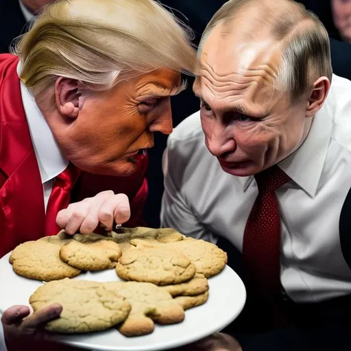 Donald Trump and Hillary Clinton having a romantic c... | OpenArt