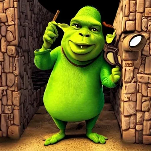 cursed shrek | OpenArt
