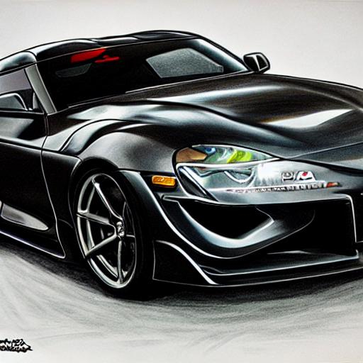 drawing toyota supra | OpenArt